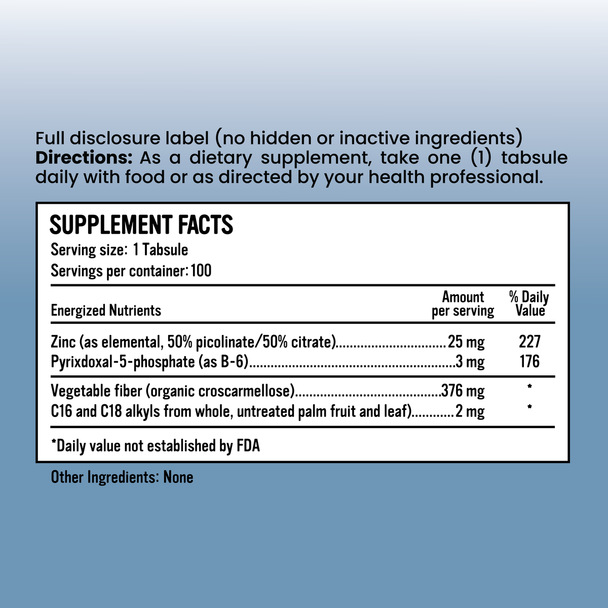 Energized Zinc 25 – Alkaline for Life