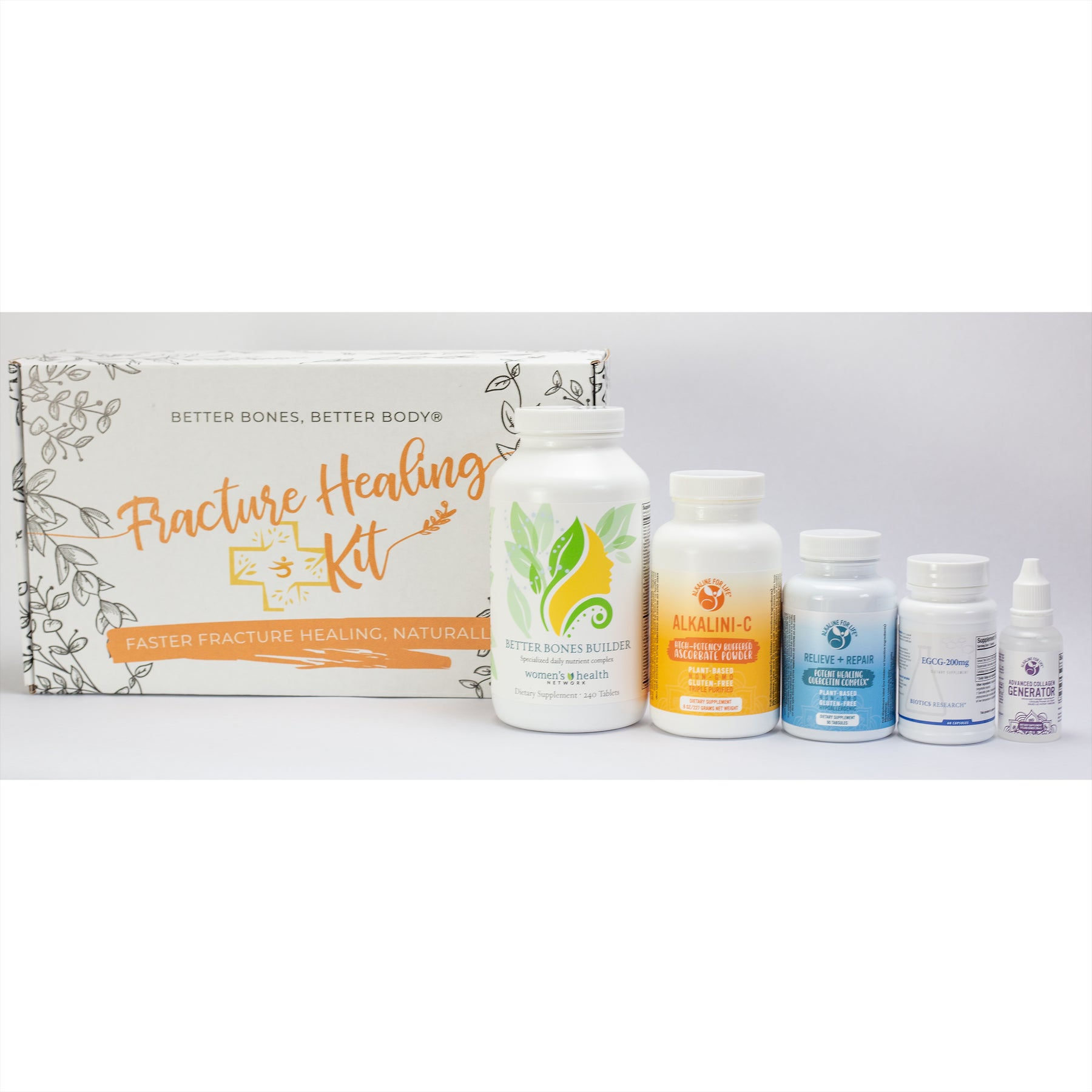 Fracture Healing Kit (with or without multivitamin) – Alkaline for Life